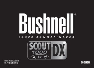 Instructions Bushnell Scout DX 1000 ARC Rangefinder | Optics Trade | PDF