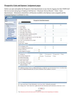 Instructions cims update | DOC