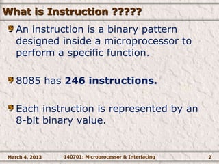 Instruction set | PPTX