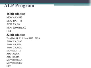 8086 Instruction set | PPTX