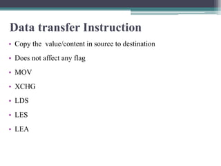 8086 Instruction set | PPTX