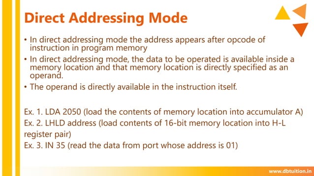 Addressing Modes of 8085 Microprocessor | PPT Addressing Modes of 8085 Microprocessor | PPT