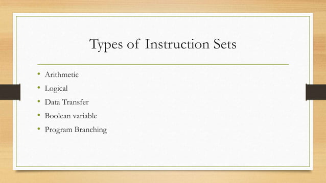 Instruction set of 8051 Microcontrollers | PPTX | Computing | Technology & Computing