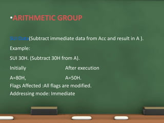 Instruction set 8085 | PPTX