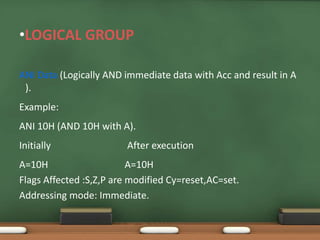 Instruction set 8085 | PPTX