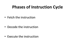 Instruction set and instruction execution cycle | PPTX | Computing | Technology & Computing