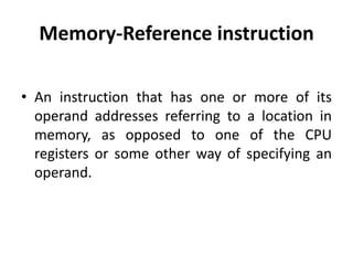 Instruction set and instruction execution cycle | PPTX | Computing ...