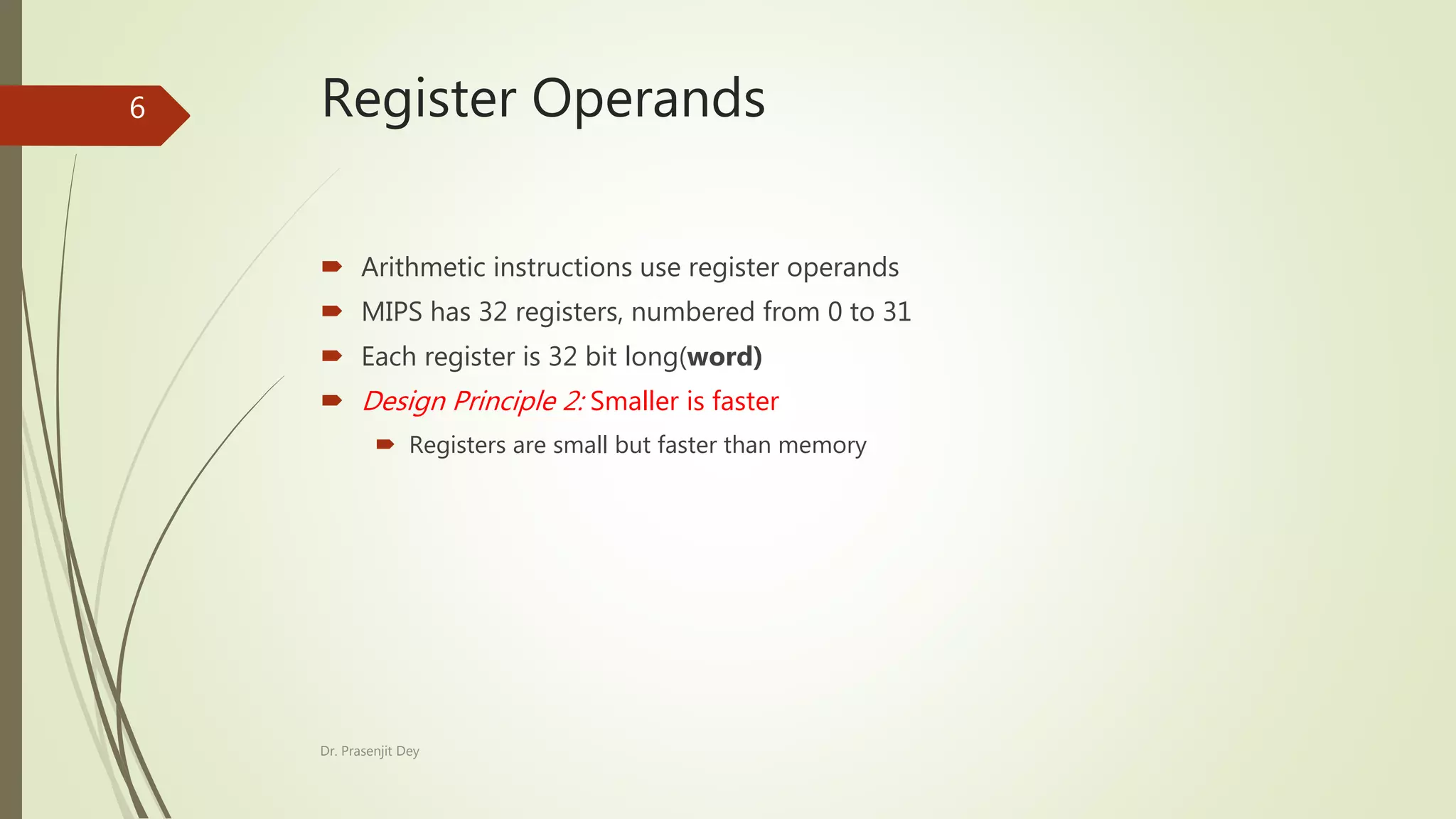 Instruction Set Architecture Mips Pptx Programming Languages Computing