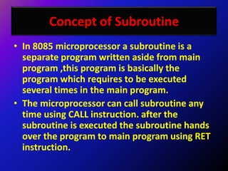 Instruction set of 8085 Microprocessor By Er. Swapnil Kaware