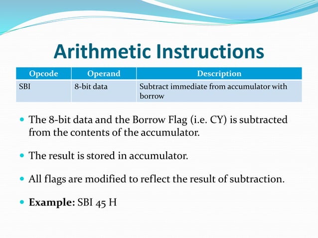 Instruction set of 8085 | PPT | Data Storage and Warehousing | Computing