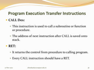 Instruction set of 8086 | PPTX