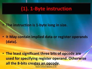 8086 microprocessor instruction set by Er. Swapnil Kaware | PPT