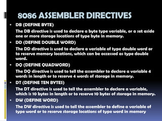 Instruction Set of 8086 Microprocessor | PPT