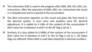 Instruction set of 8085 | PDF