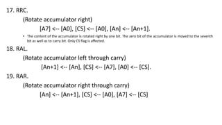 Instruction set of 8085 | PDF