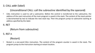 Instruction set of 8085 | PDF