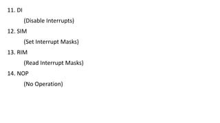 Instruction set of 8085 | PDF