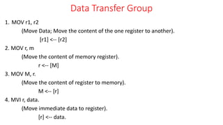 Instruction set of 8085 | PDF