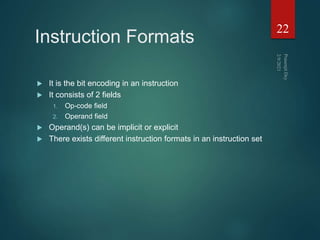Instruction set (prasenjit dey) | PPT