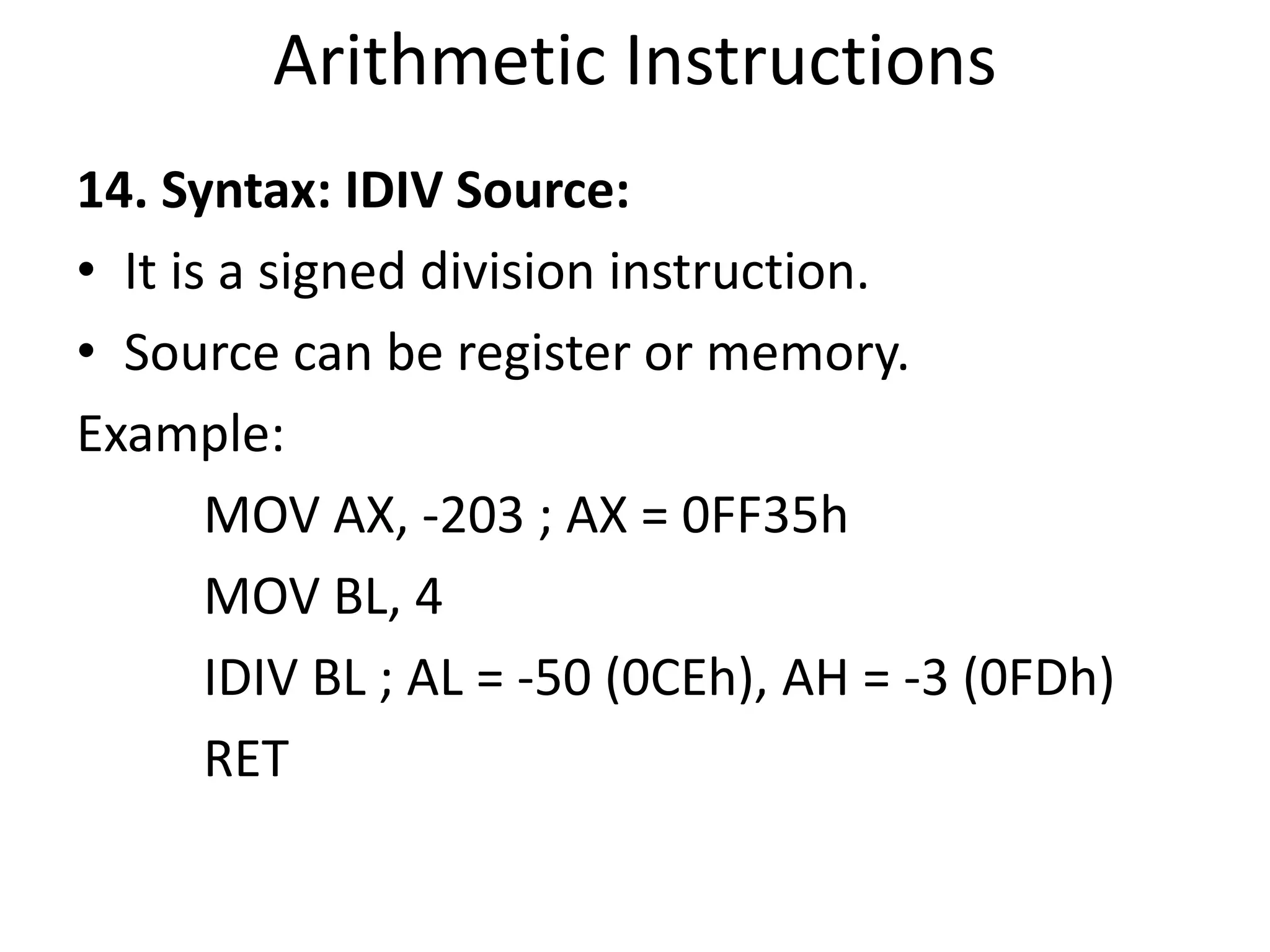 Instruction sets of 8086 | PPTX