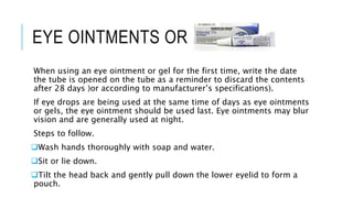 Instructions for administration of different dosage forms | PPT