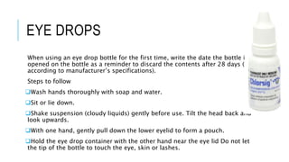Instructions for administration of different dosage forms | PPTX