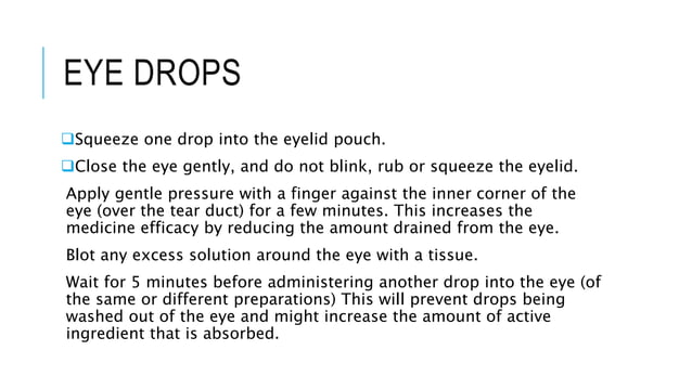 Instructions for administration of different dosage forms | PPT