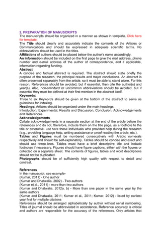 Instructions for authors | PDF