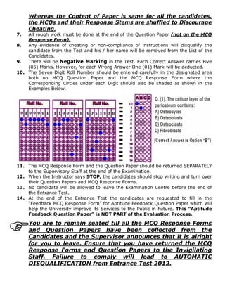 Instructions for candidates_mcat_2012 | PDF
