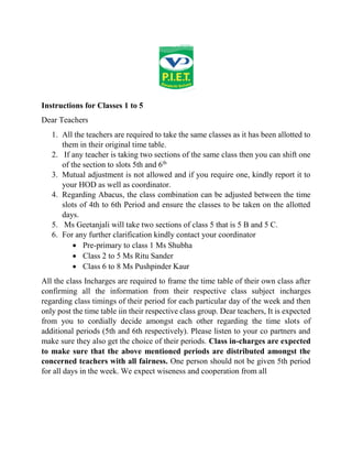 Instructions for Classes 1 to 5 - Piet Sanskriti Ansals.pdf