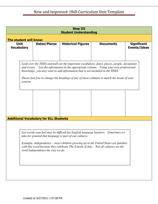 What will our new unit planners look like? | PDF