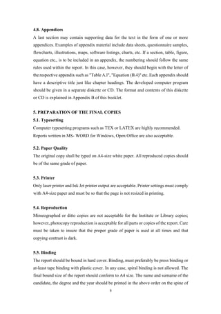 Instructions for report final | PDF