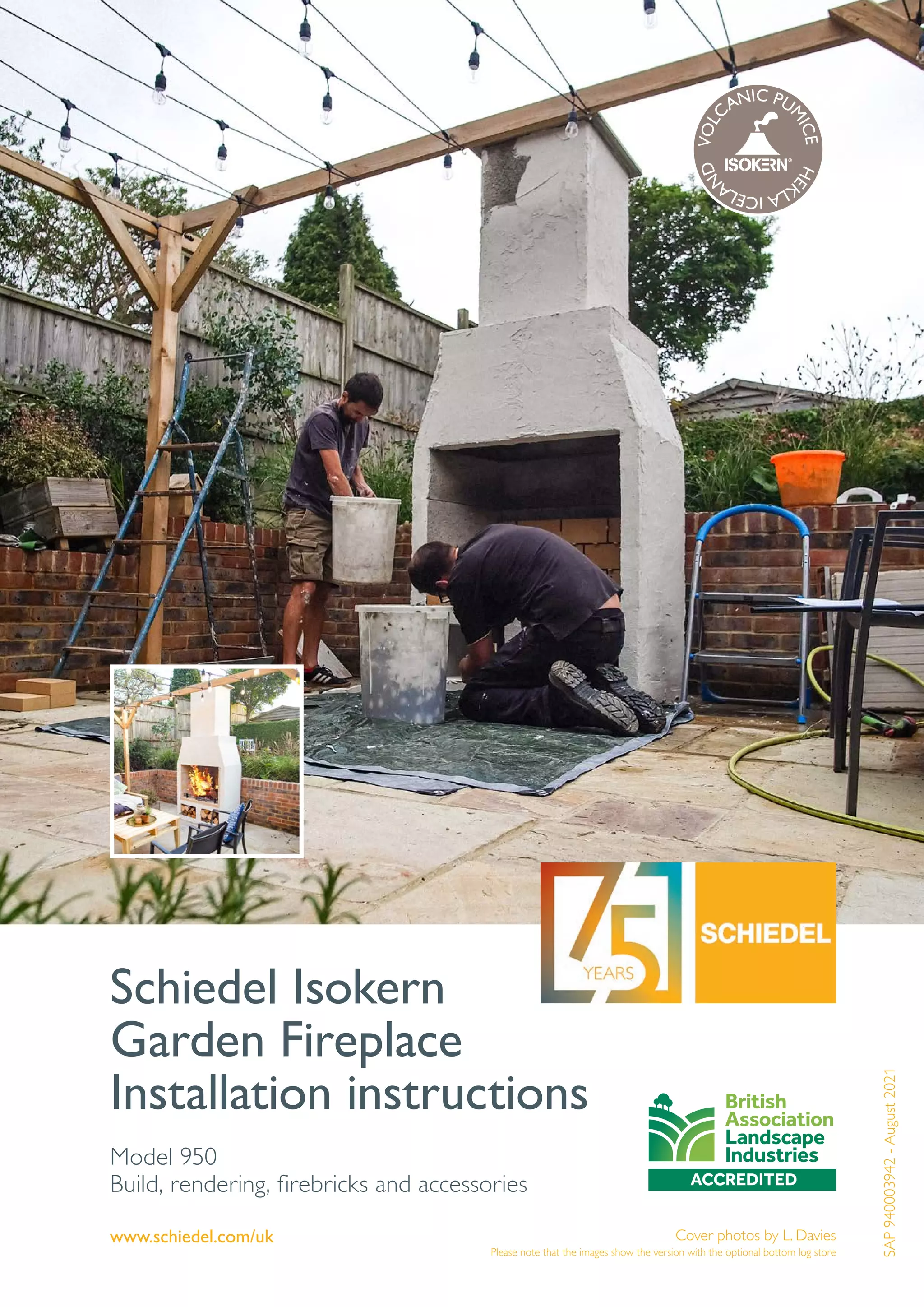 Instructions Garden Fireplace 950 | PDF