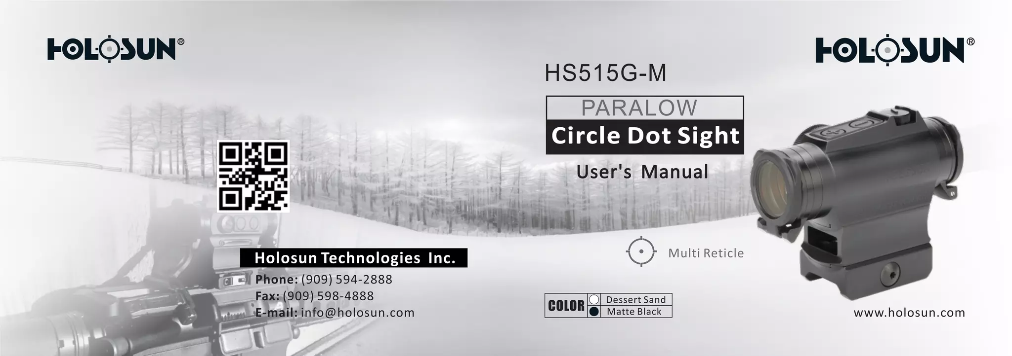 Instructions | Holosun HS515GM | Optics Trade | PDF