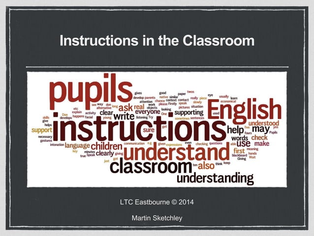 Instructions in the classroom | PPTX | Homework and Study | Education