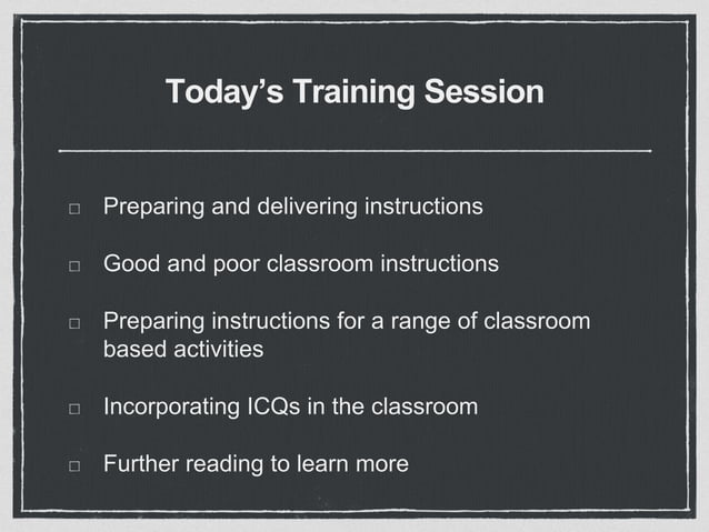 Instructions in the classroom | PPTX | Homework and Study | Education