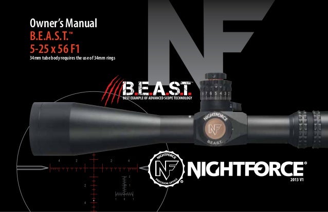 Instructions NightForce BEAST Riflescopes | Optics Trade