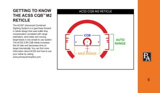 Instructions | Primary Arms PAC3X GEN II Red Dot Sight | PDF