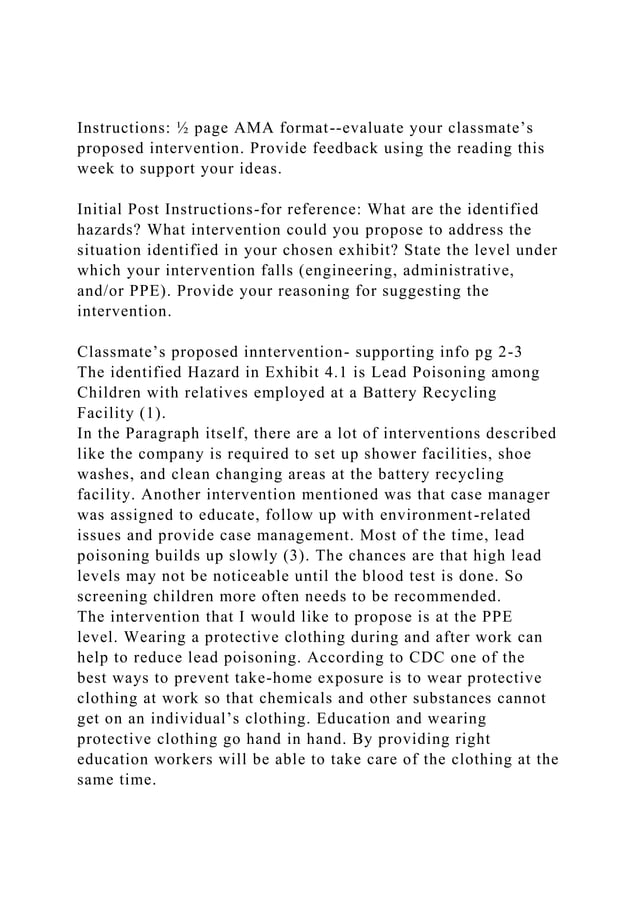 Instructions ½ page AMA format--evaluate your classmate’s propose.docx