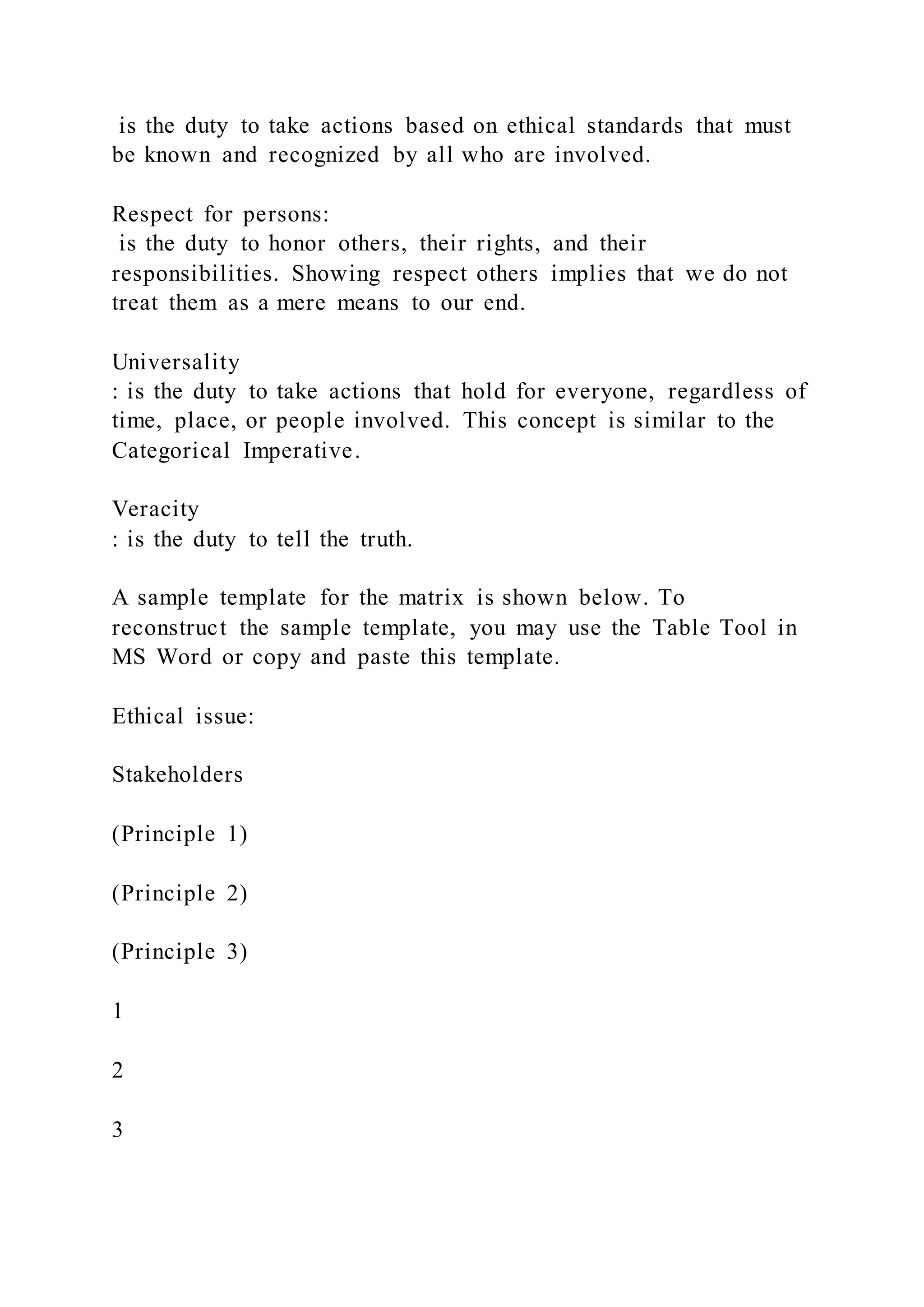 Instructionspaper B1 A Matrix Mapping Of A Key It Related Organ Pdf