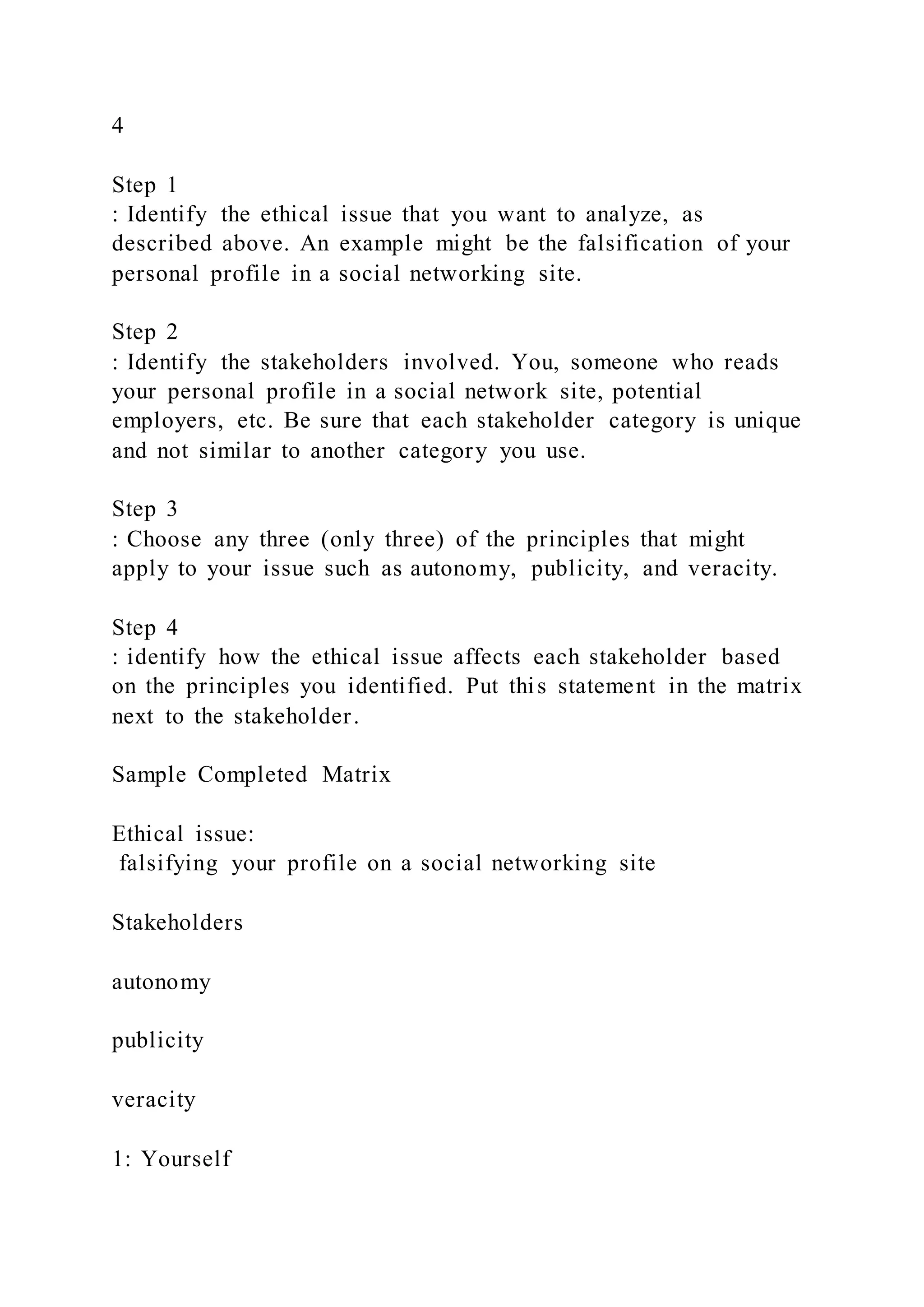 Instructionspaper B1 A Matrix Mapping Of A Key It Related Organ Pdf