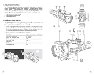 Instructions PULSAR Phantom NV Riflescope | Optics Trade | PDF