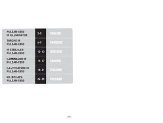 Instructions PULSAR x850 IR Illuminator | Optics Trade | PPT