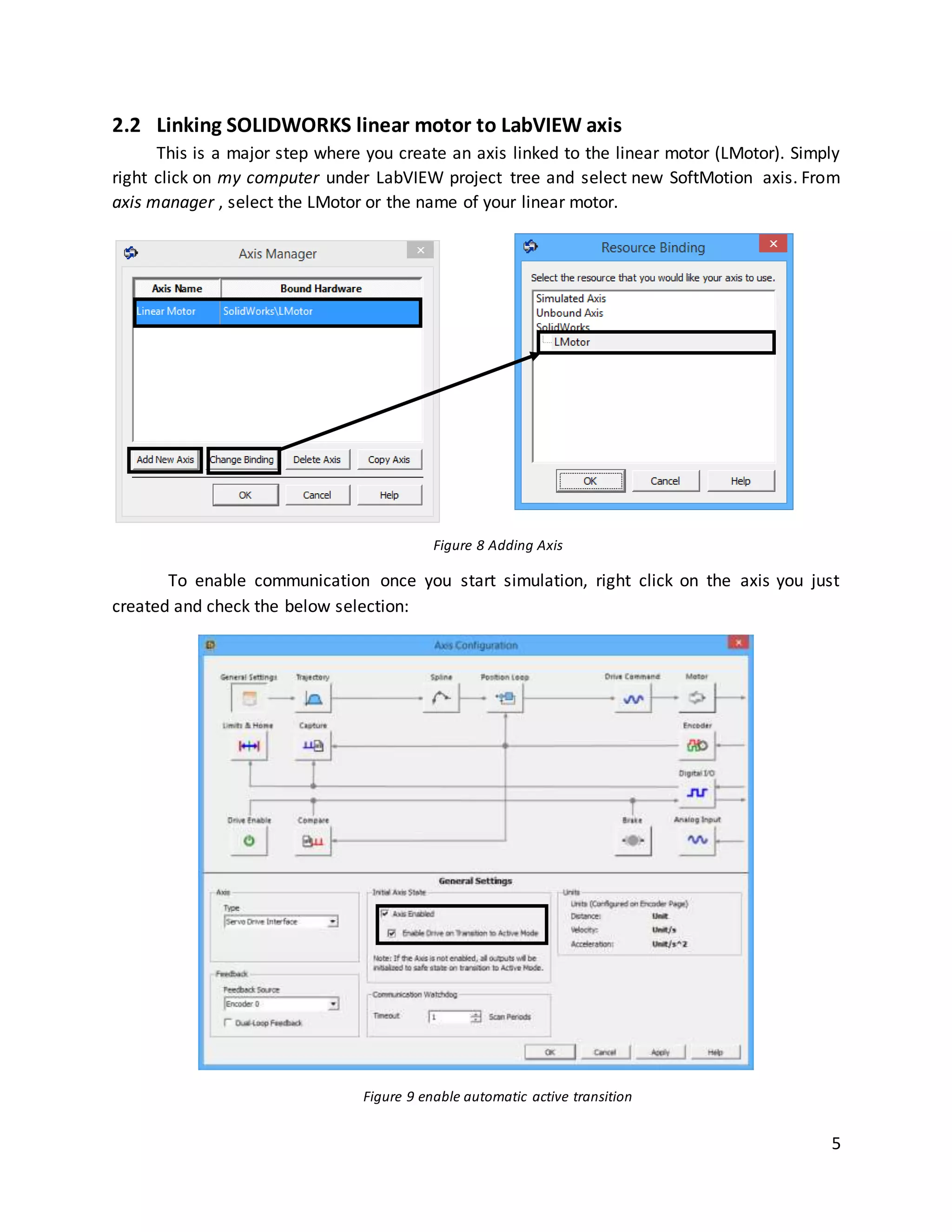 Instructions on how to configure NI SoftMotion with SOLIDWORKS | DOCX