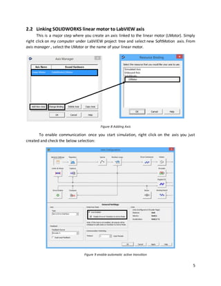Instructions on how to configure NI SoftMotion with SOLIDWORKS | DOCX