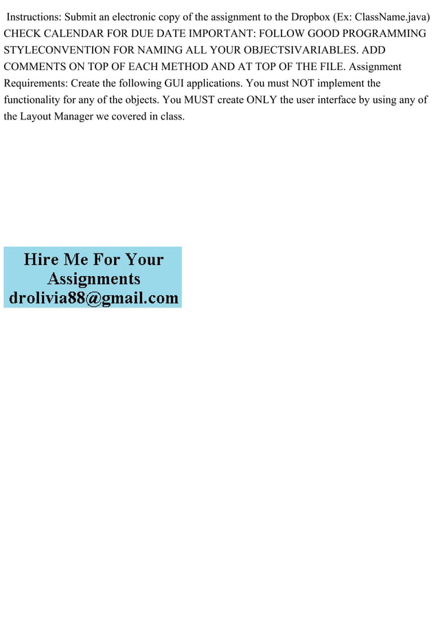 Instructions Submit an electronic copy of the assignment to the Drop.pdf