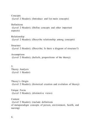 InstructionsThe purpose of the Theory Evaluation Paper i | PDF