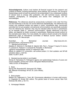 Instructions to authors | DOCX | Publishing Industry | Industries