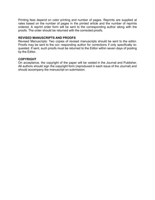 Instructions to authors | DOCX | Publishing Industry | Industries