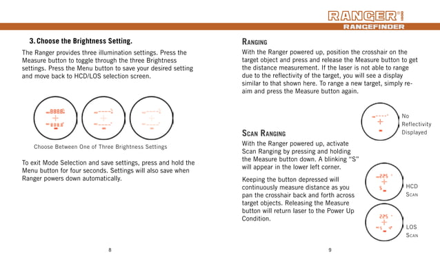 Instructions | Vortex Ranger 1800 Rangefinder | PDF | Arms & Ammunition | Sensitive Topics